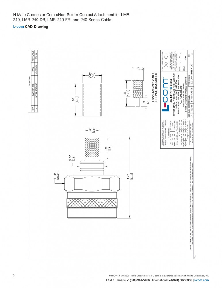 EZ-240-NMH-X-LC technical document page 3
