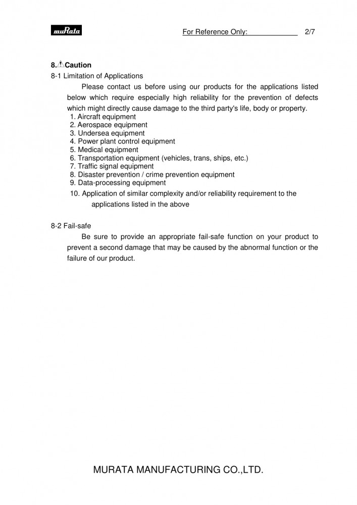 IML-0685 specification page 2