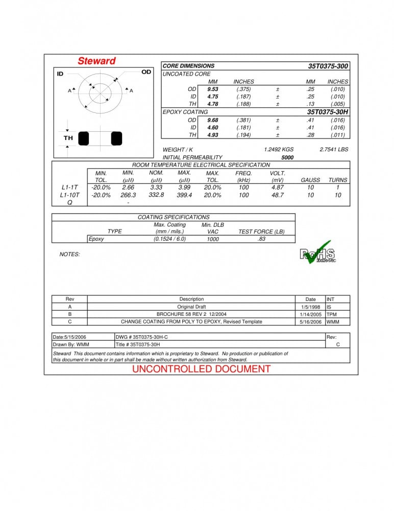 35T0375-30H technical document preview
