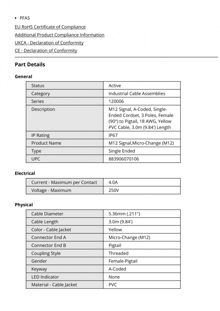 MOLEX 1200063286 drawing preview, page 2