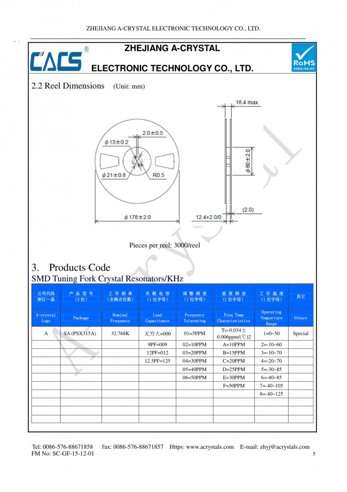 PSX315A technical document page 5