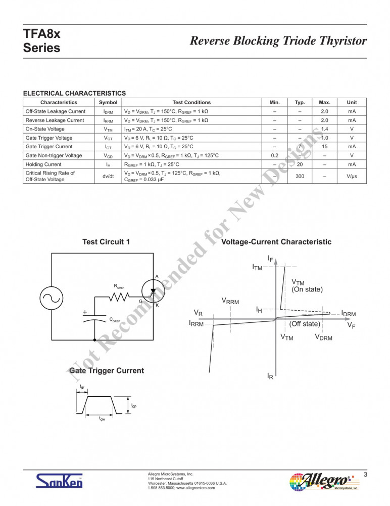 TFA88S technical document page 3