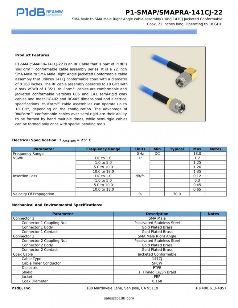 P1-SMAP/SMAPRA-141CJ-22 product visual, page 1