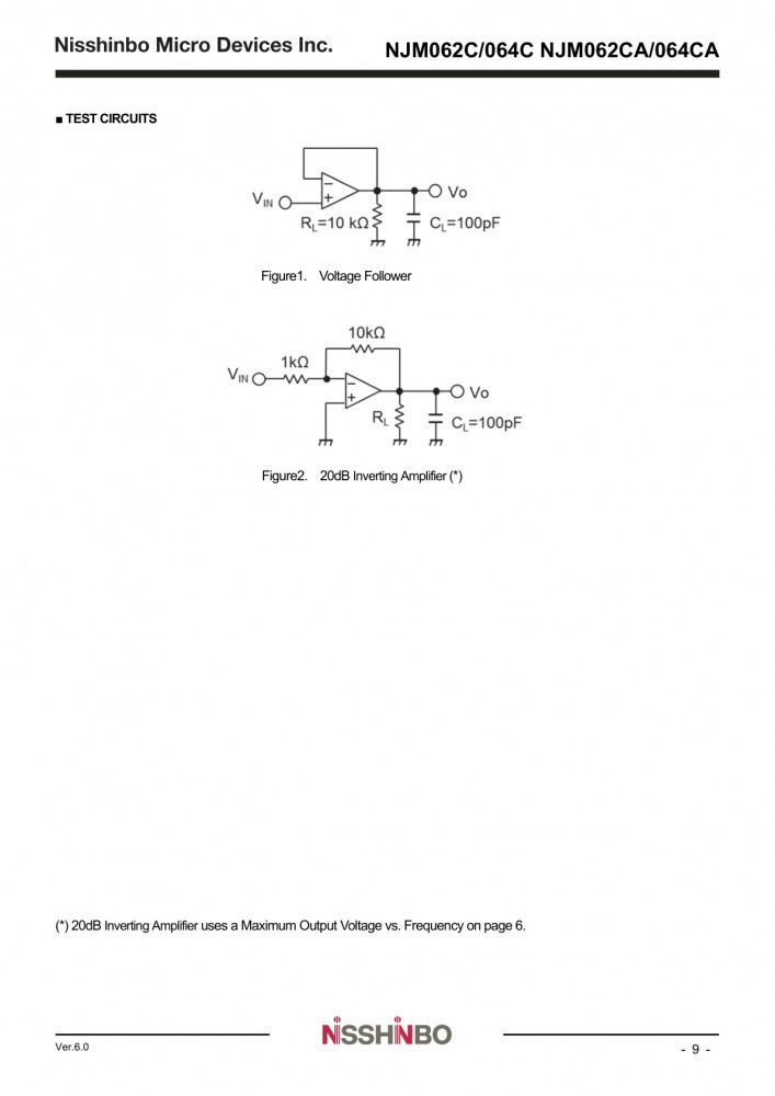 NJM064CA datasheet page 9