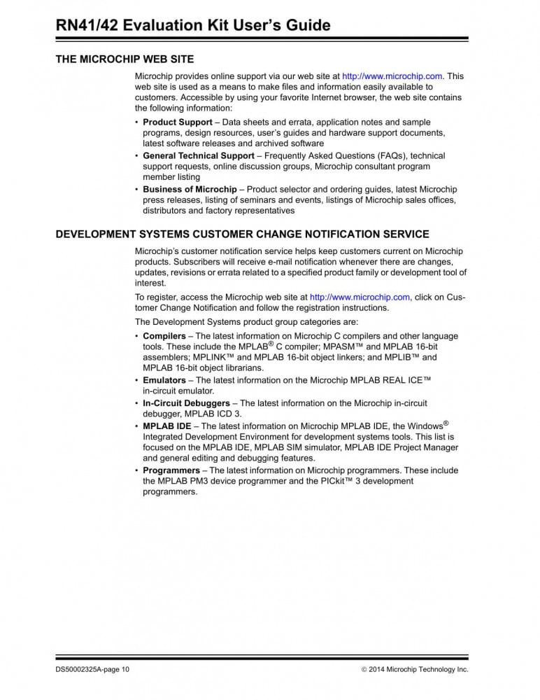 RN41/42 Evaluation Kit User's Guide page 10
