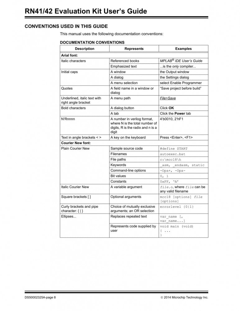 RN41/42 Evaluation Kit User's Guide page 8