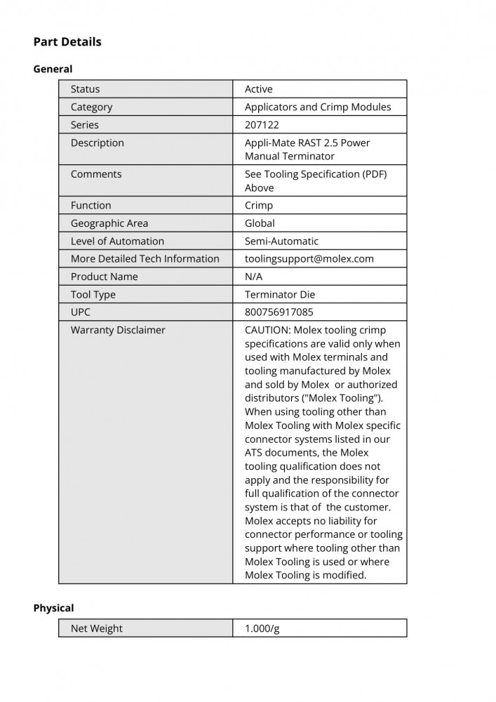 Tooling document preview, page 2