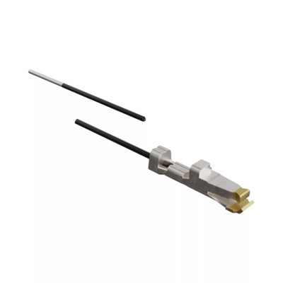 Pre-Crimped Lead Micro-Lock Plus 2.0 Female-to-Pigtail, 0.38µm Gold (Au) Plating, 150.00mm Length, 26 AWG, Black for sale