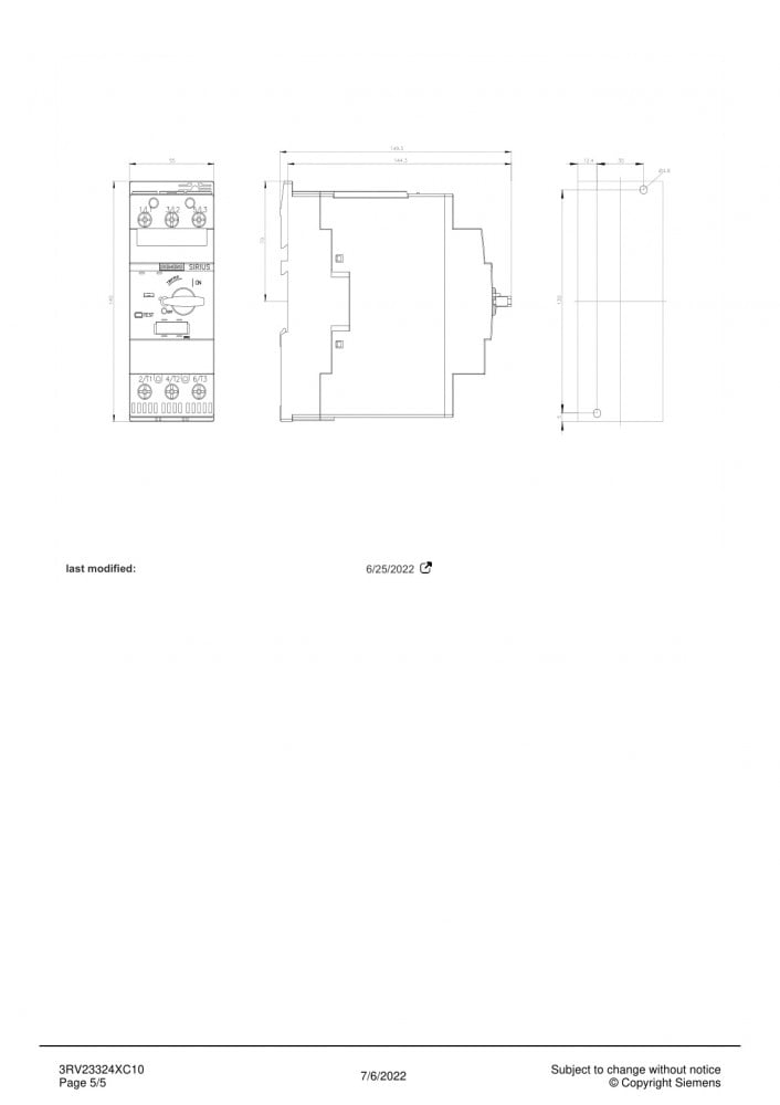 3RV23324XC10 datasheet page 5