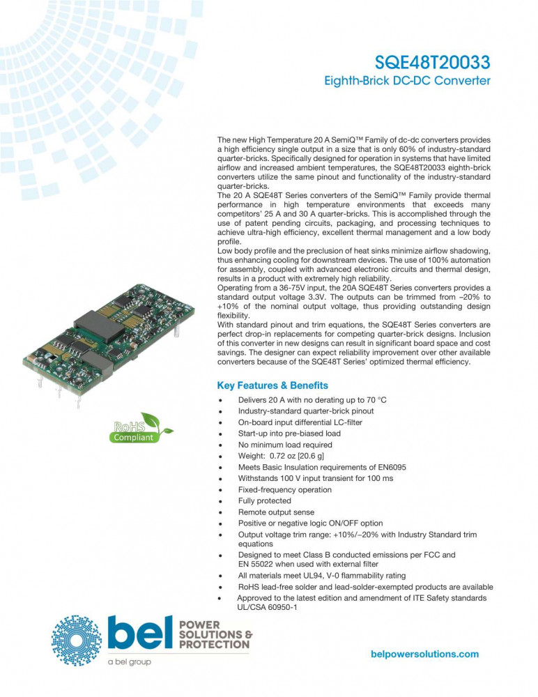 SQE48T20033-NGB0G datasheet page 1