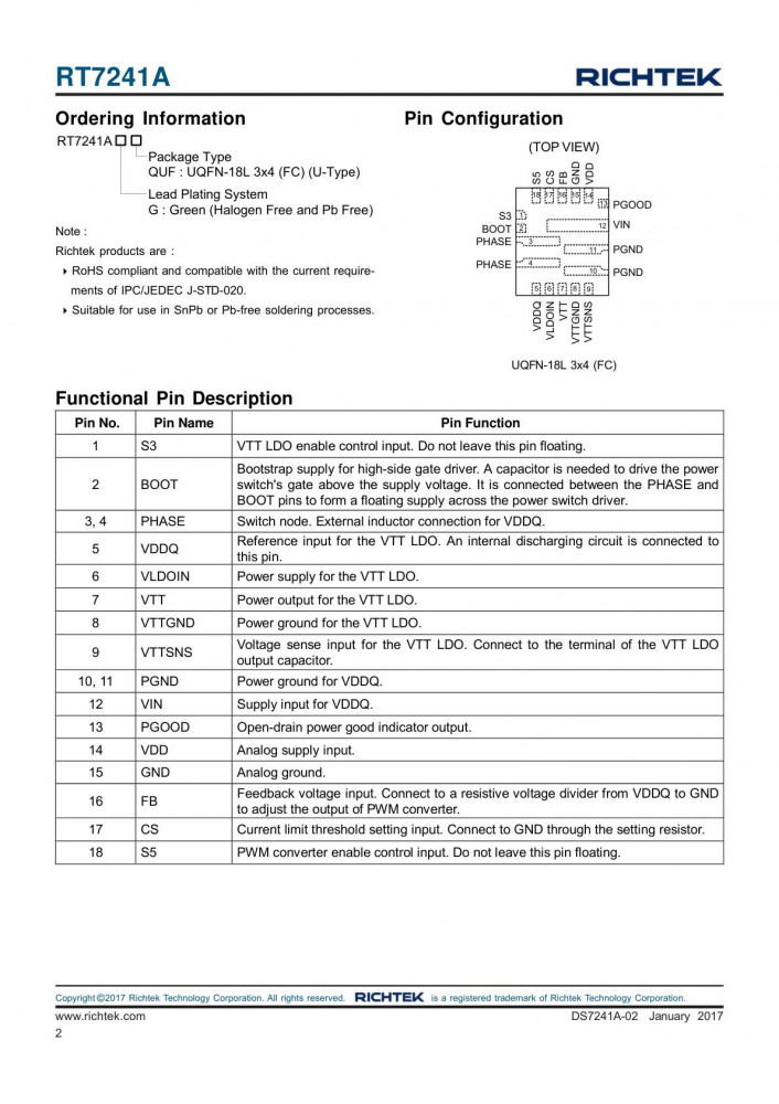 RT7241A technical document page 2