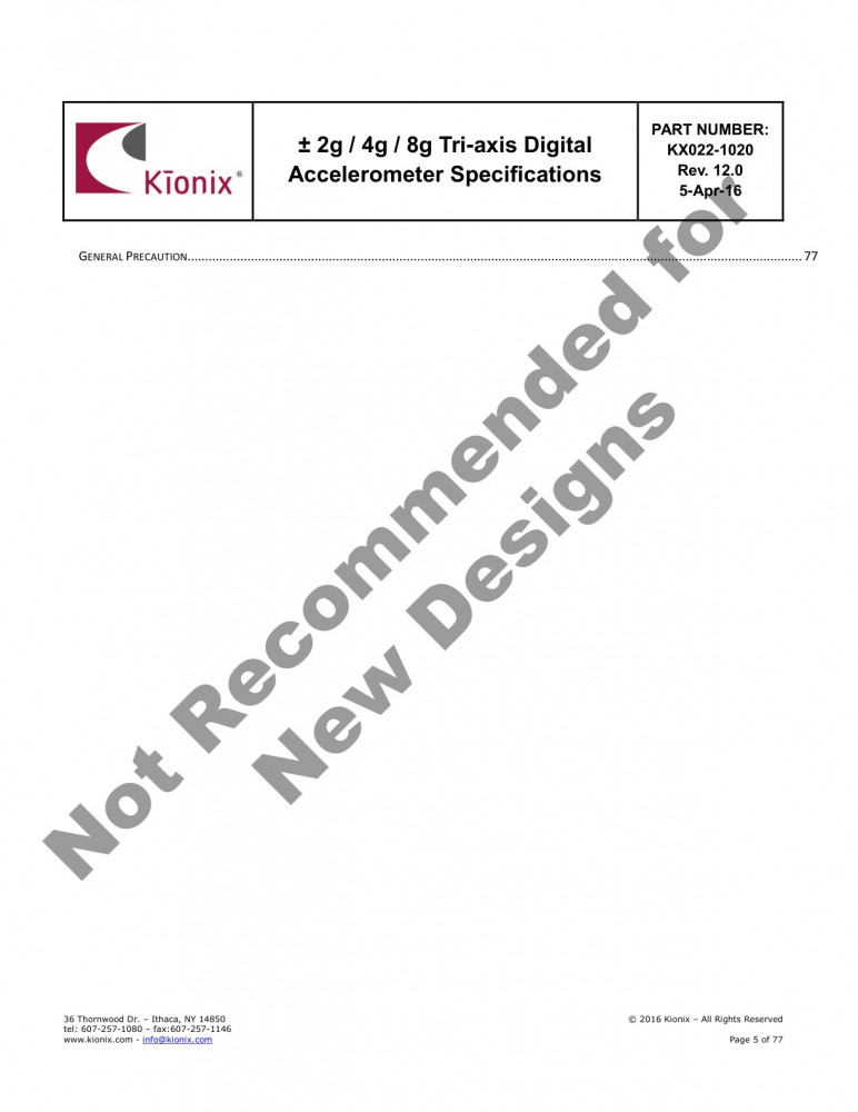 KX022-1020 datasheet page 5