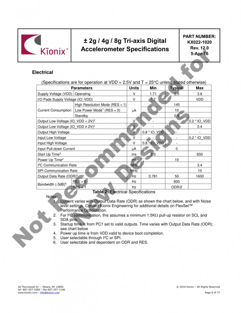 KX022-1020 datasheet page 8