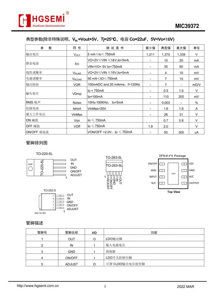 MIC39372 technical document page 3