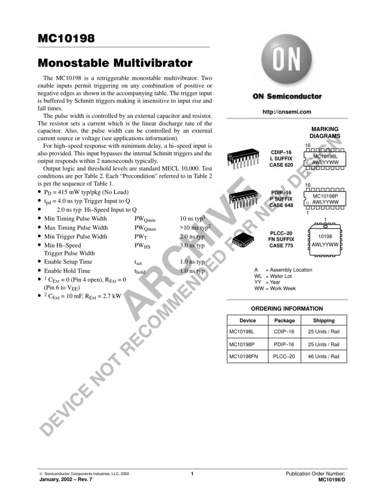 MC10198 datasheet page 2