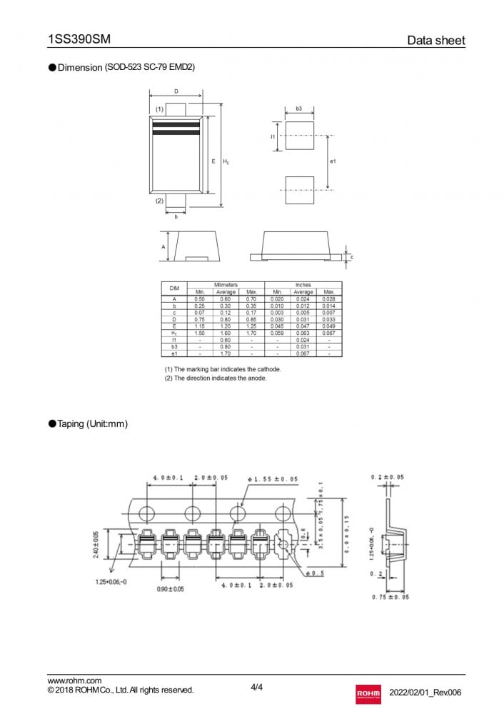 1SS390SMT2R datasheet page 4