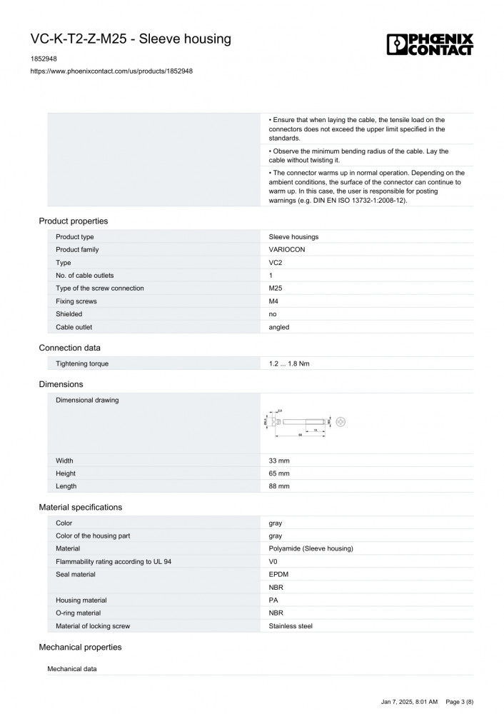 Phoenix Contact 1852948 product document page 3