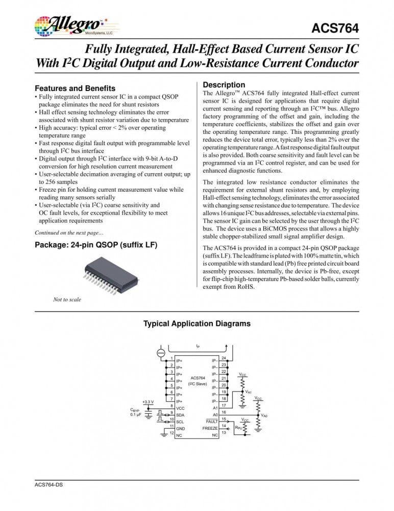 ACS764 datasheet page 2