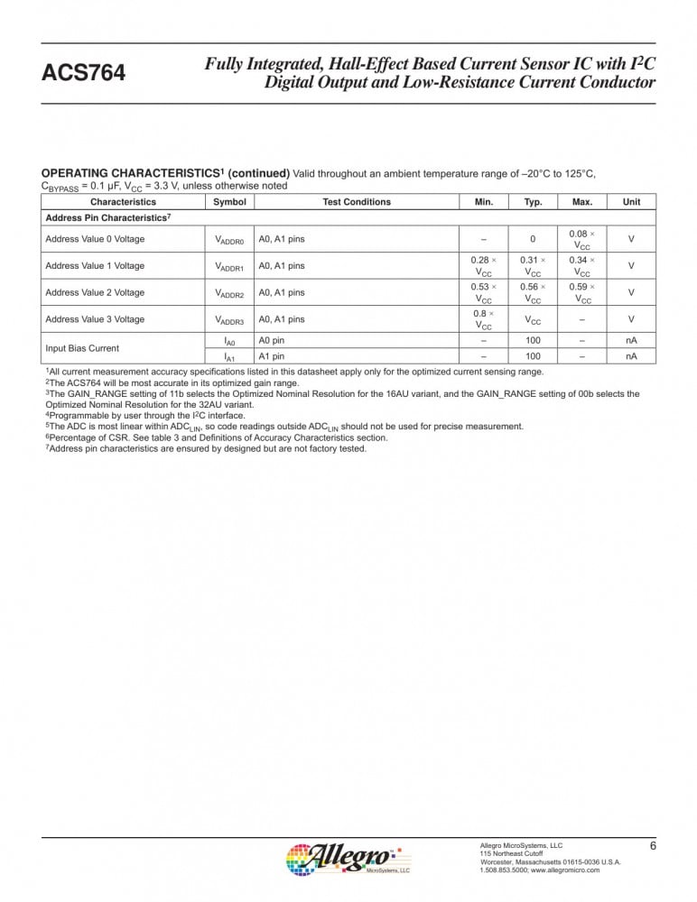 ACS764 datasheet page 7