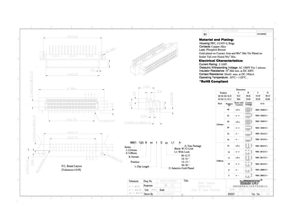 9001-18201C00A technical document page