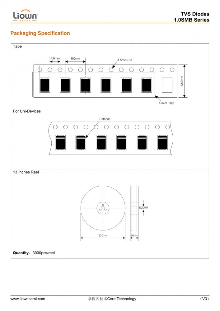 Liown 1.0SMB series datasheet page 6
