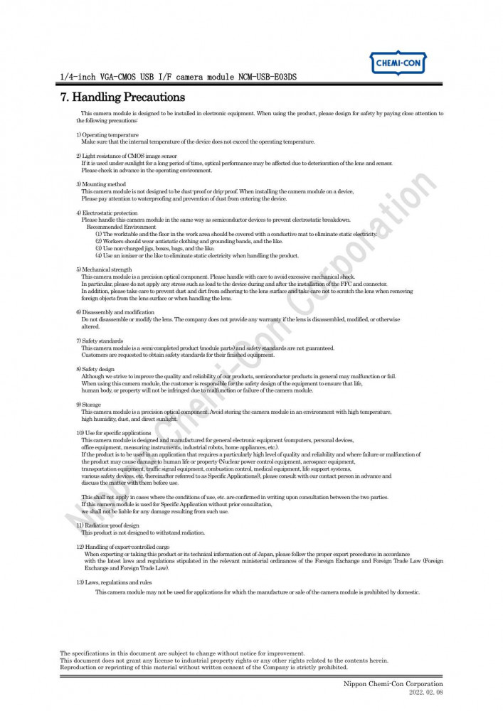 NCM-USB-E03DS technical document page 4