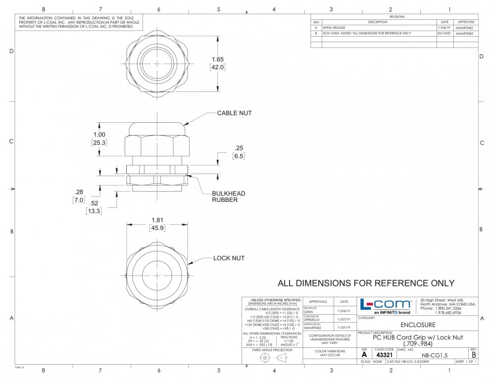 L-com NB-CG1.5 technical document preview