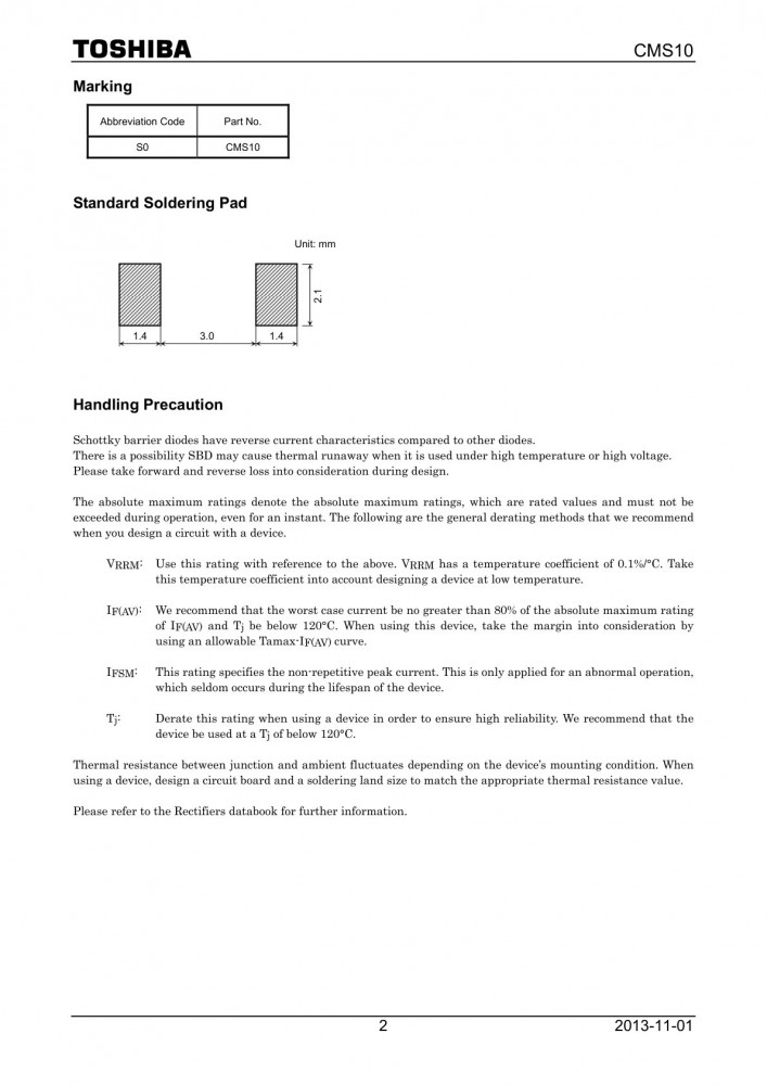 CMS10 datasheet page 2