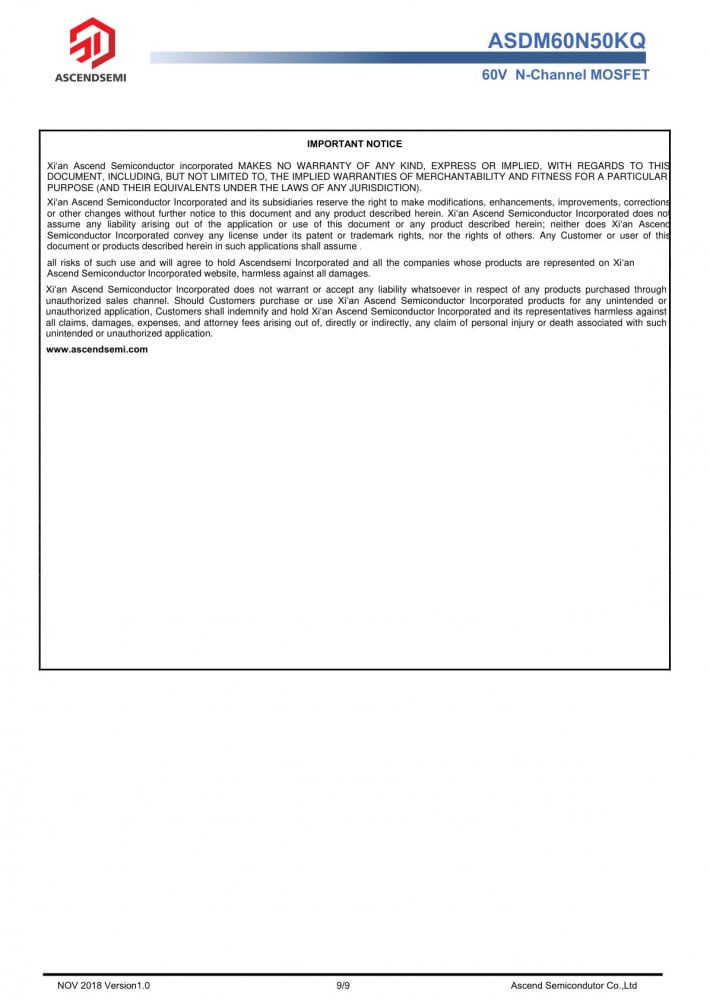 ASDM60N50KQ-R datasheet page 9