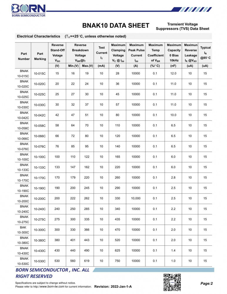 BNAK10 datasheet page 2