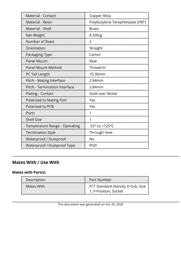 MOLEX 1731140502 technical drawing preview, page 3