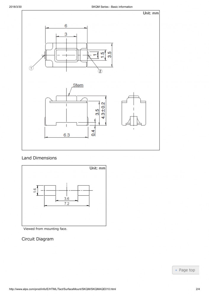 SKQMAQE010 technical document page 2