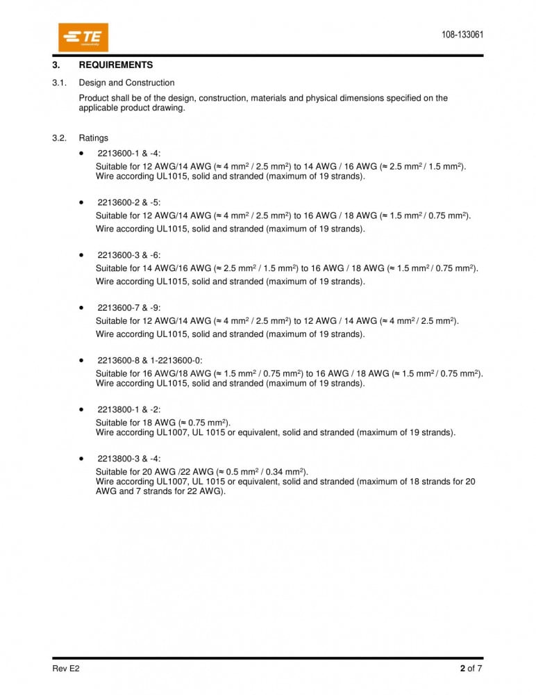 TE Connectivity CoolSplice technical document page 2