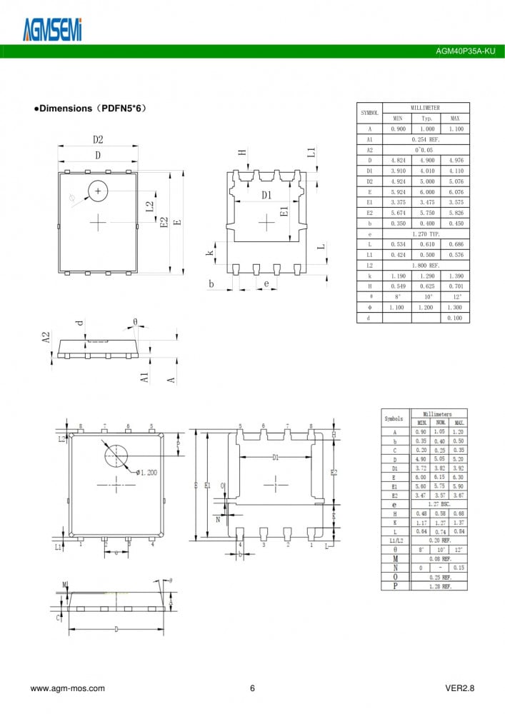 AGM40P35A-KU datasheet page 6