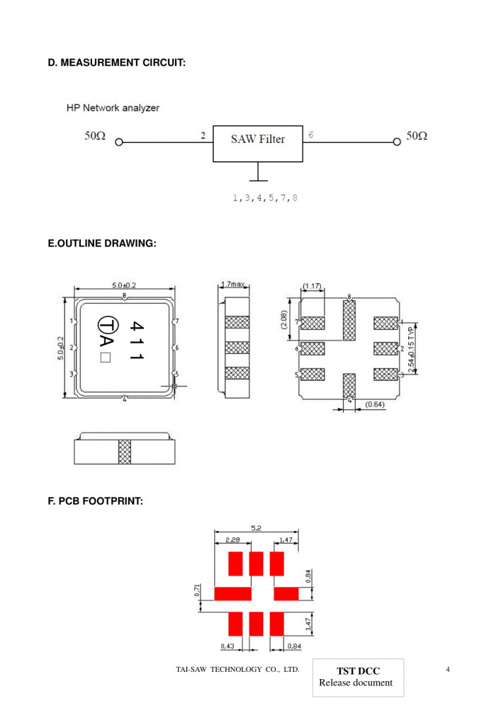 TA0411A specification page 4