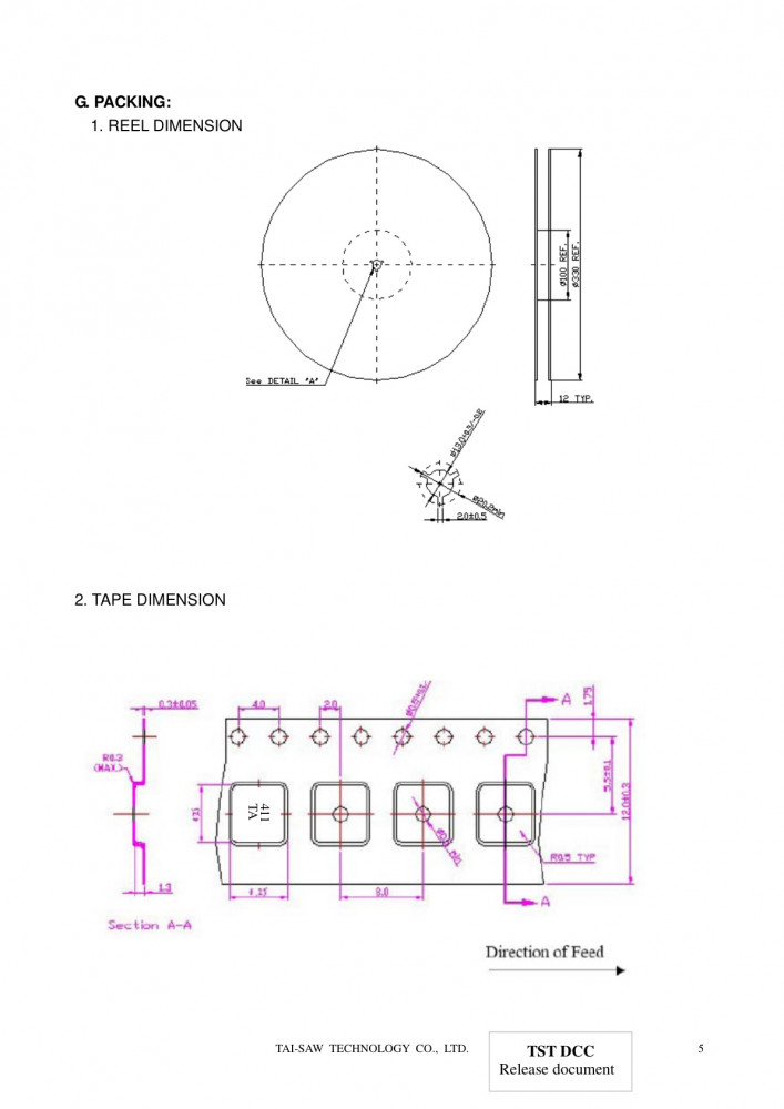 TA0411A specification page 5