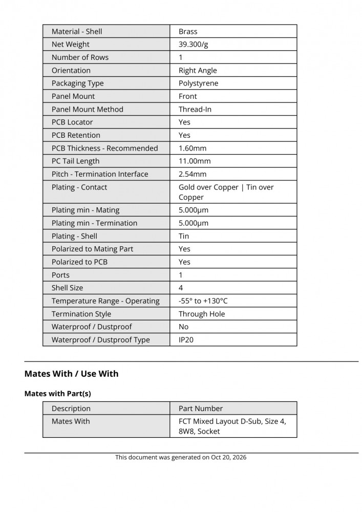 MOLEX assembly drawing preview, page 3