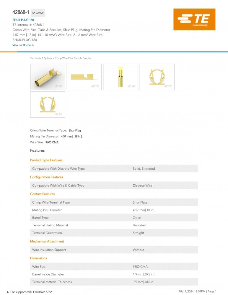 42868-1 technical document page 1
