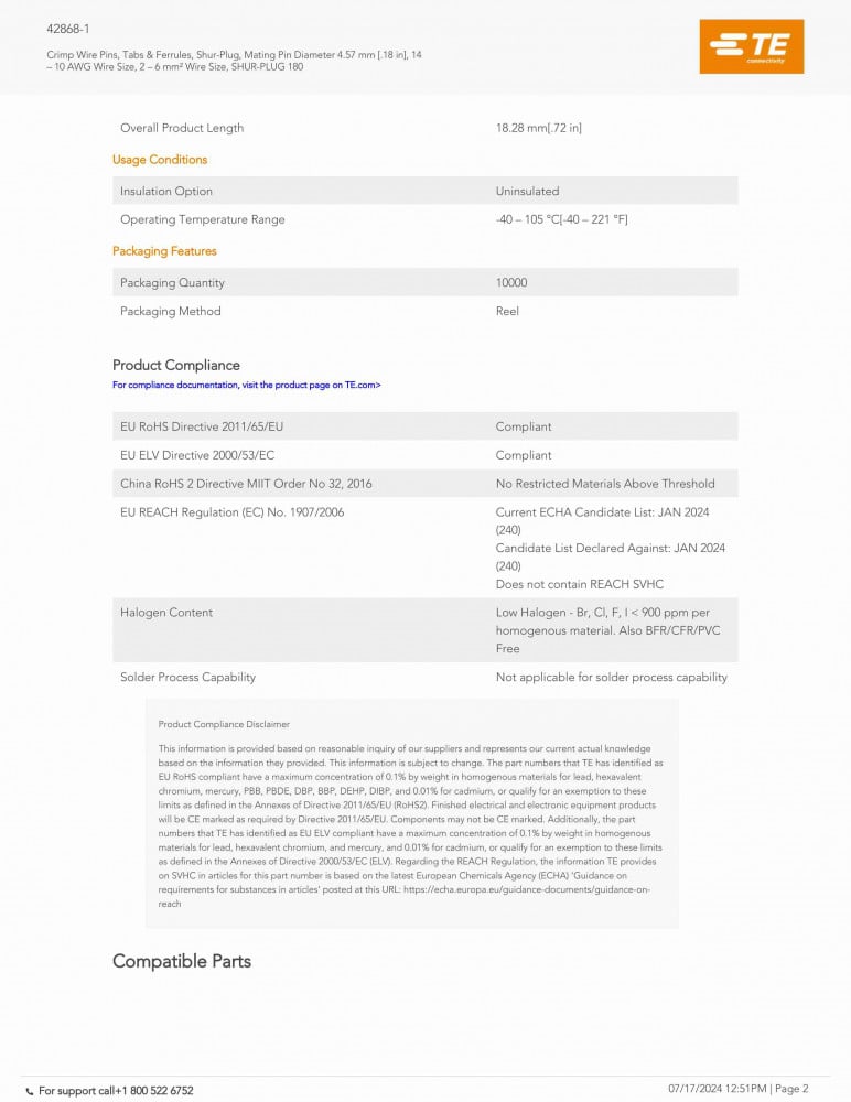 42868-1 technical document page 2