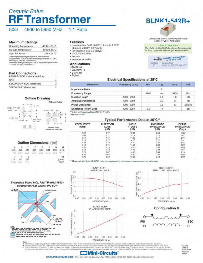 BLNK1-542R+ technical document