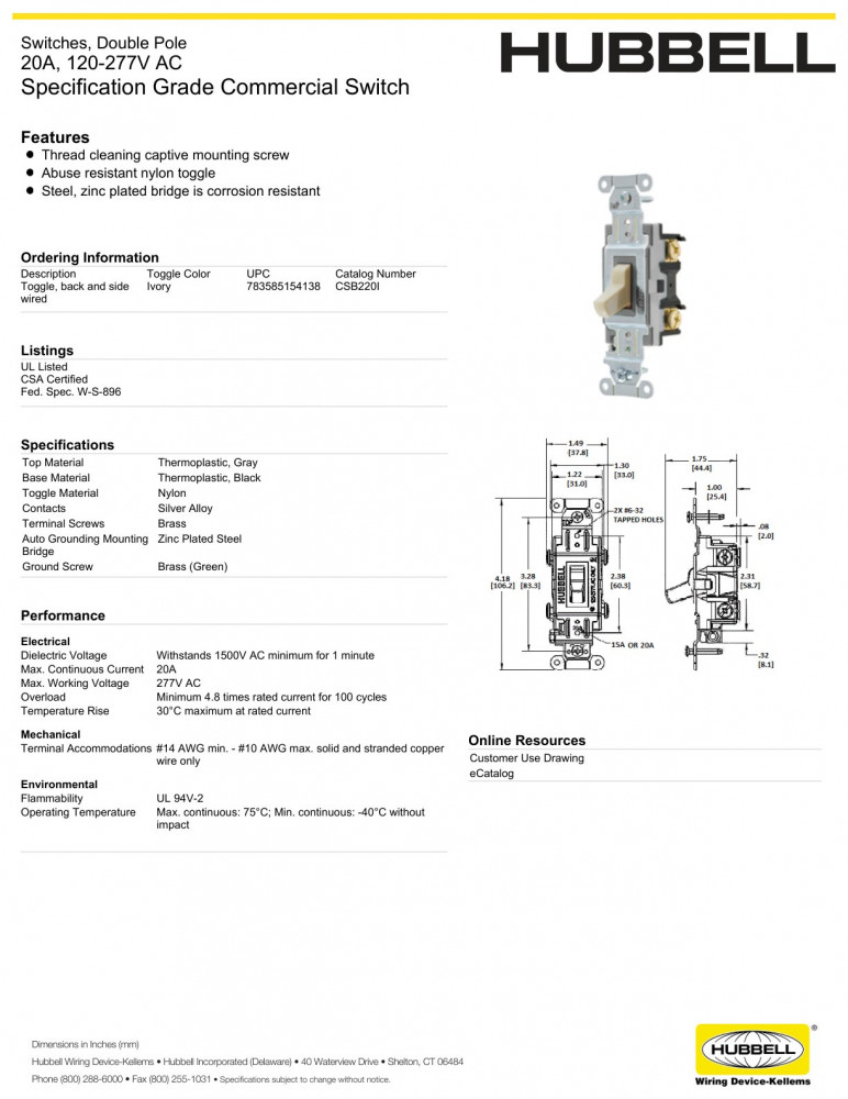 CSB220I product documentation image