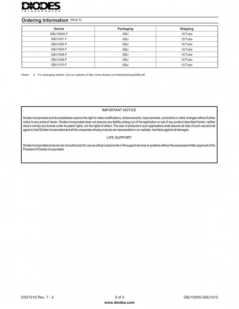 GBJ1010-F datasheet page 3