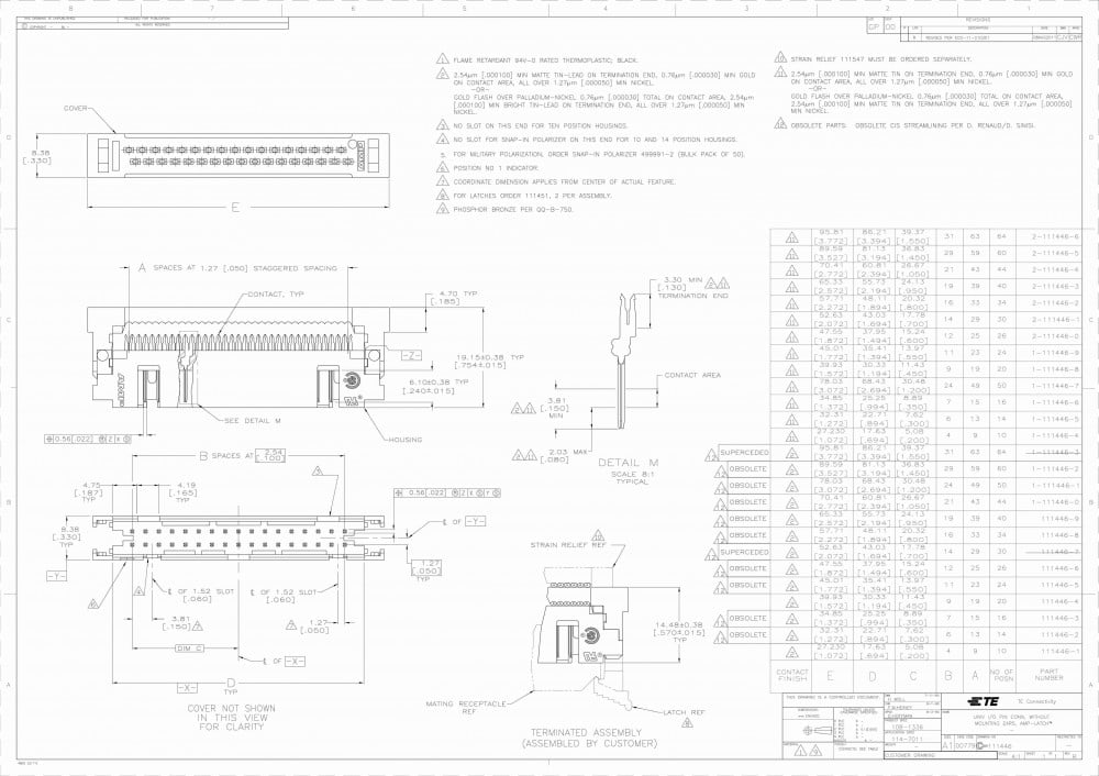 TE Connectivity 2-111446-0 technical drawing preview
