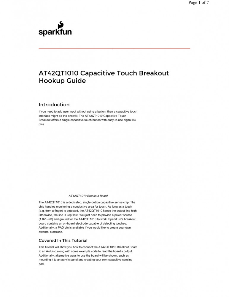SEN-12041 technical document page 1