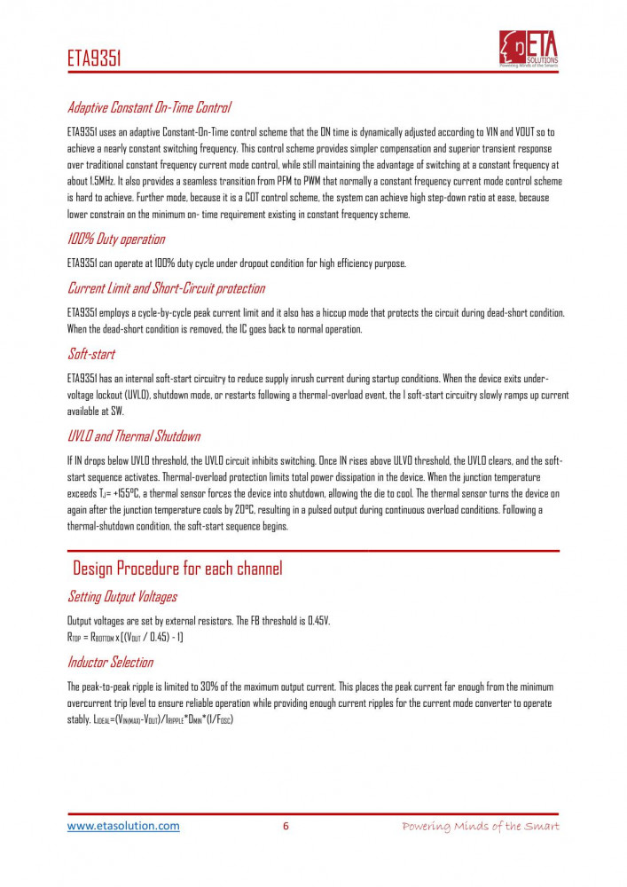 ETA9351Q4Y datasheet page 6
