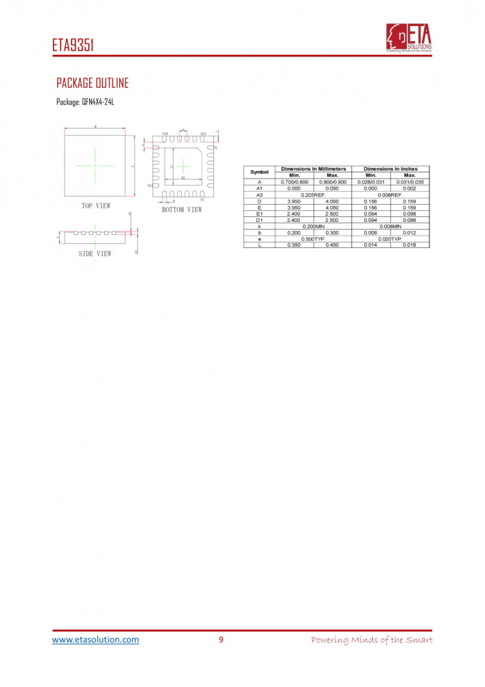 ETA9351Q4Y datasheet page 9