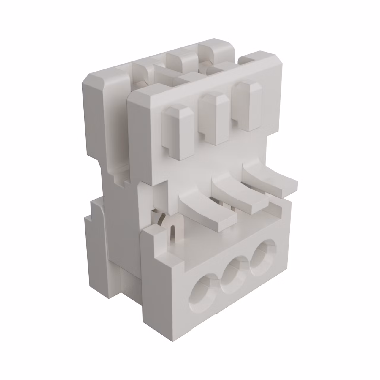 Appli-Mate RAST 2.5 IDT Housing, 2.50mm Pitch, Direct/Indirect, Female, 5 Circuits, Position Keys A, B, E, and F Removed, Polarizing Rib Between Circuits 2 and 3