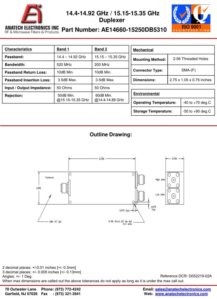 AE14660-15250DB5310 technical document page