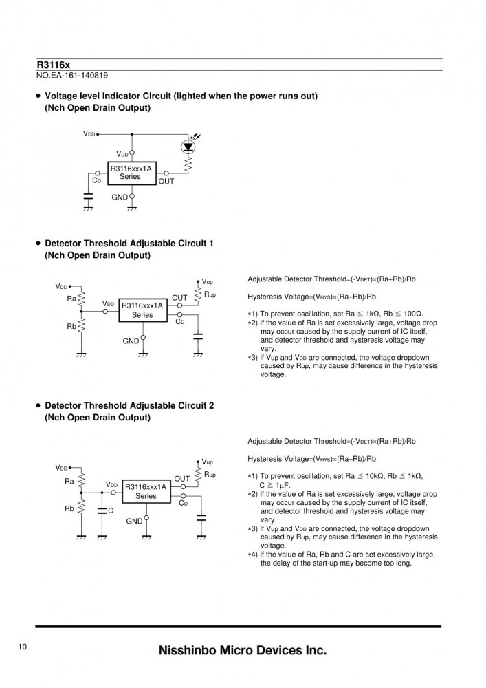 R3116 datasheet page 10