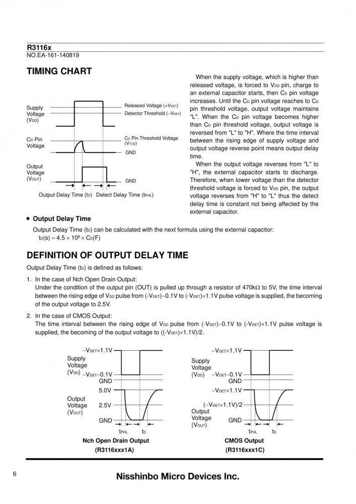 R3116 datasheet page 6